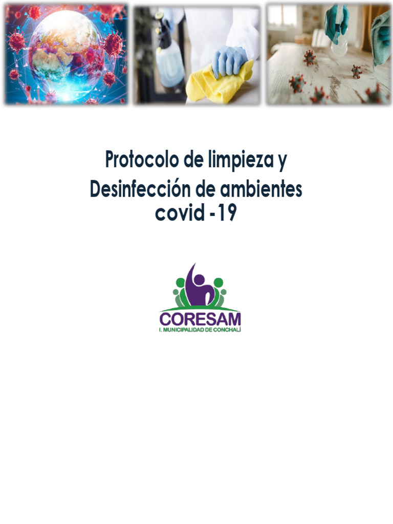 Protocolo de Limpieza y Desinfeccion Covid 19 | PDF | Higiene | Residuos