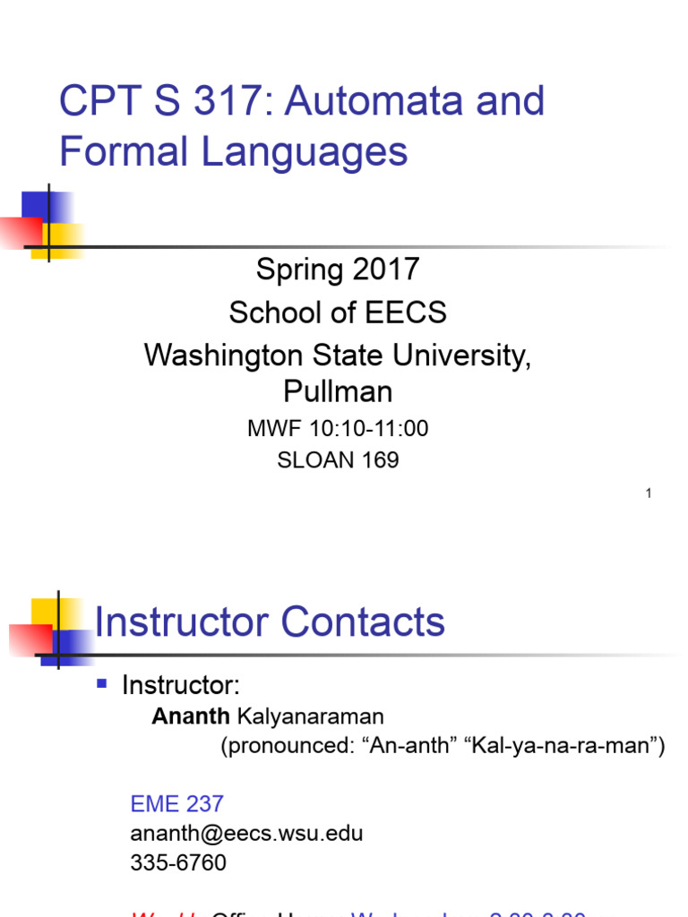 Course | PDF | Automata Theory | Academic Dishonesty