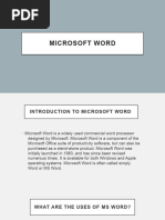 Microsoft Word Interface Overview | PDF | Microsoft Word | Text