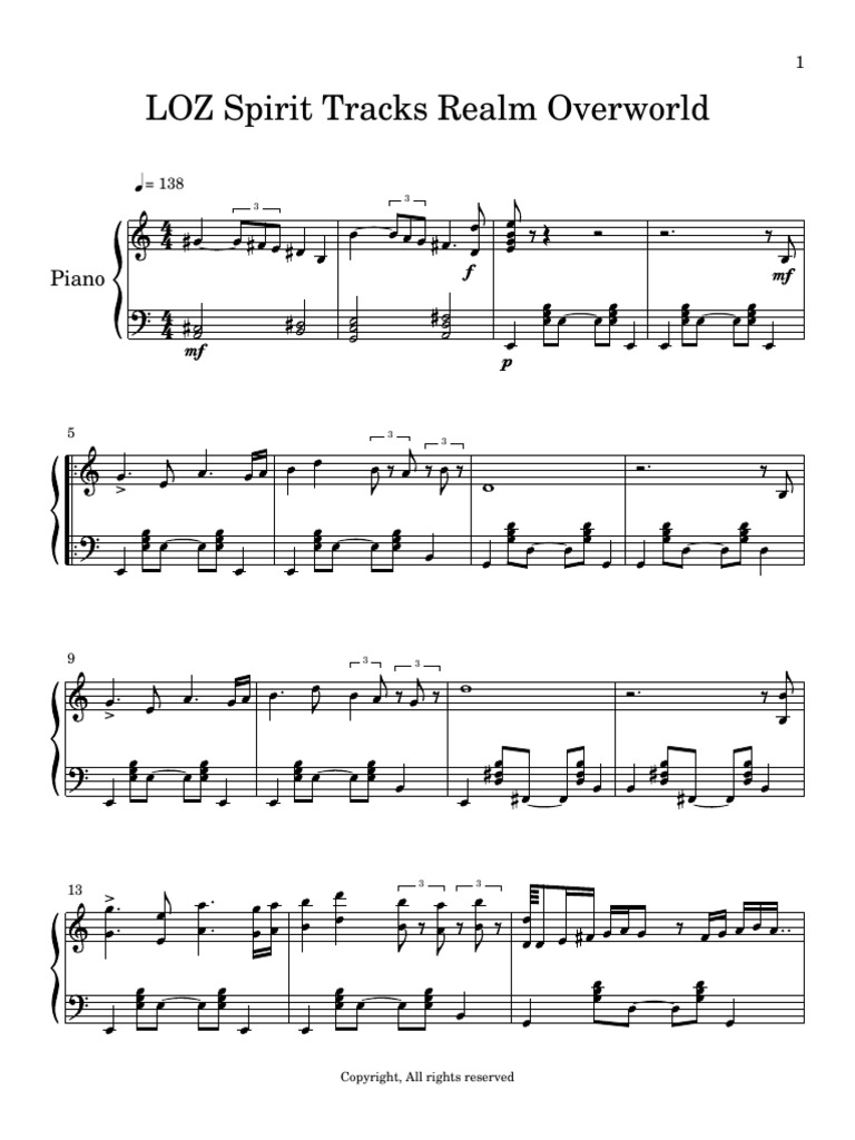 Zelda Spirit Tracks - Overworld | PDF