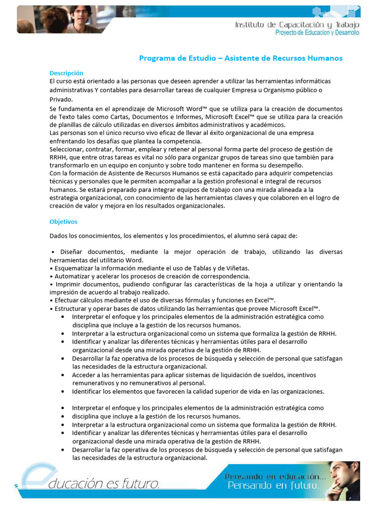 Asistente de Recursos Humanos | PDF