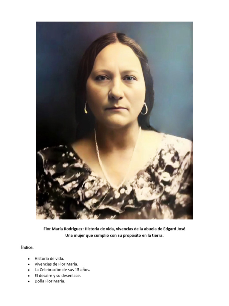 Flor María Rodríguez - Abuela de Edgard José | PDF | María, madre de Jesús