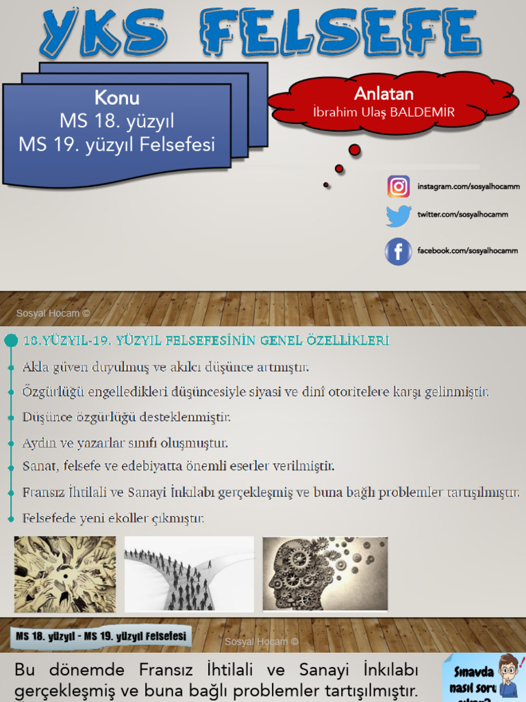 Felsefe - 6 - MS 18. Yüzyıl - MS 19. Yüzyıl Felsefesi | PDF