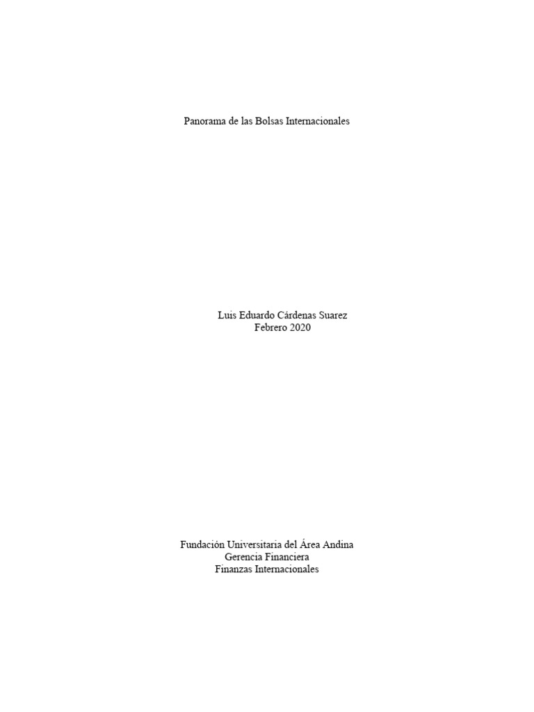 Actividad Evaluativa 3 Finanzas Bolsas de Valores Internacionales | PDF ... Actividad Evaluativa 3 Finanzas Bolsas de Valores Internacionales | PDF ...