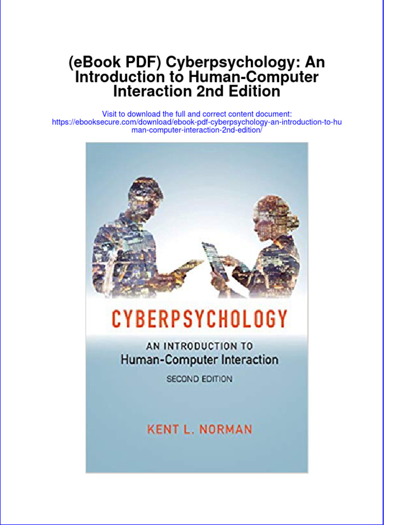 Ebook PDF Cyberpsychology An Introduction To Human Computer Interaction ...