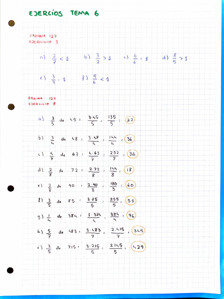 Ejercicios Tema 6 - Resueltos | PDF