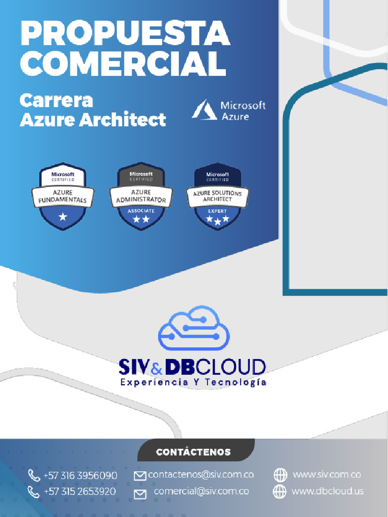 Propuestas Comercial - Carrera Azure Architect 25% - Strd - FF | PDF | Computación en la nube ...