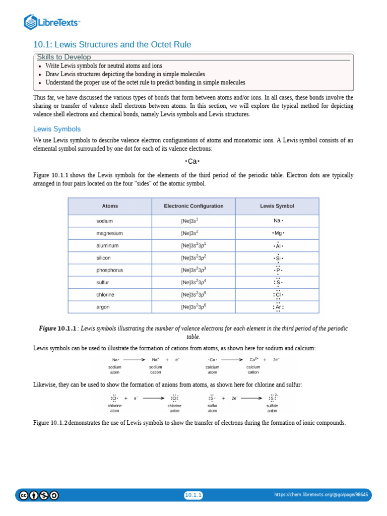 Lewis Structures and The Octet Rule | PDF | Teaching Methods & Materials