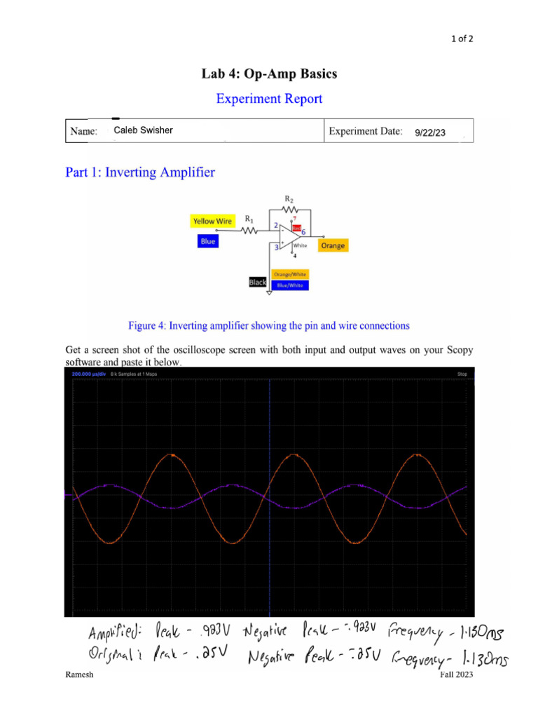Lab 4 Experiment Report | PDF
