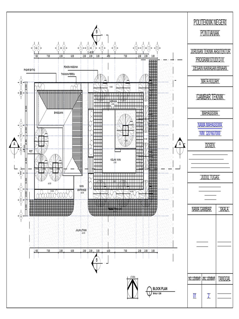 Gamtek Tugas Siteplan Blockplan Pdf