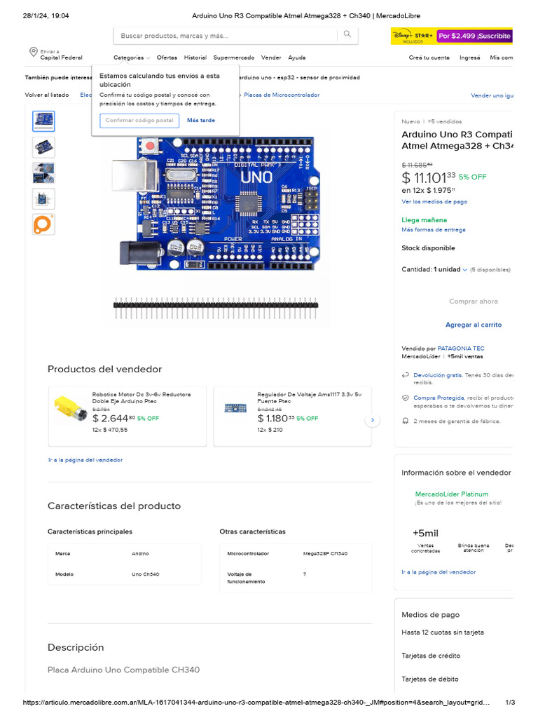Arduino Uno R3 Compatible Atmel Atmega328 Ch340 Pdf Arduino