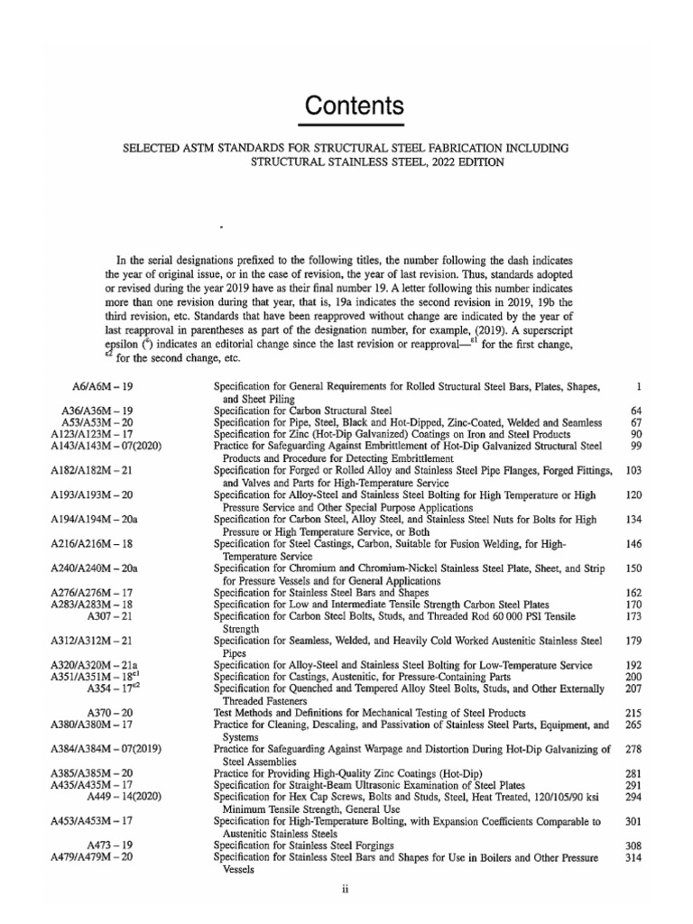 Astm - 2022 - Toc Table of Content | PDF