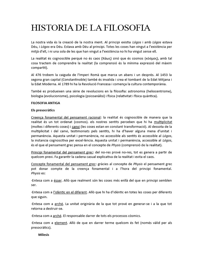 Historia de La Filosofia | PDF