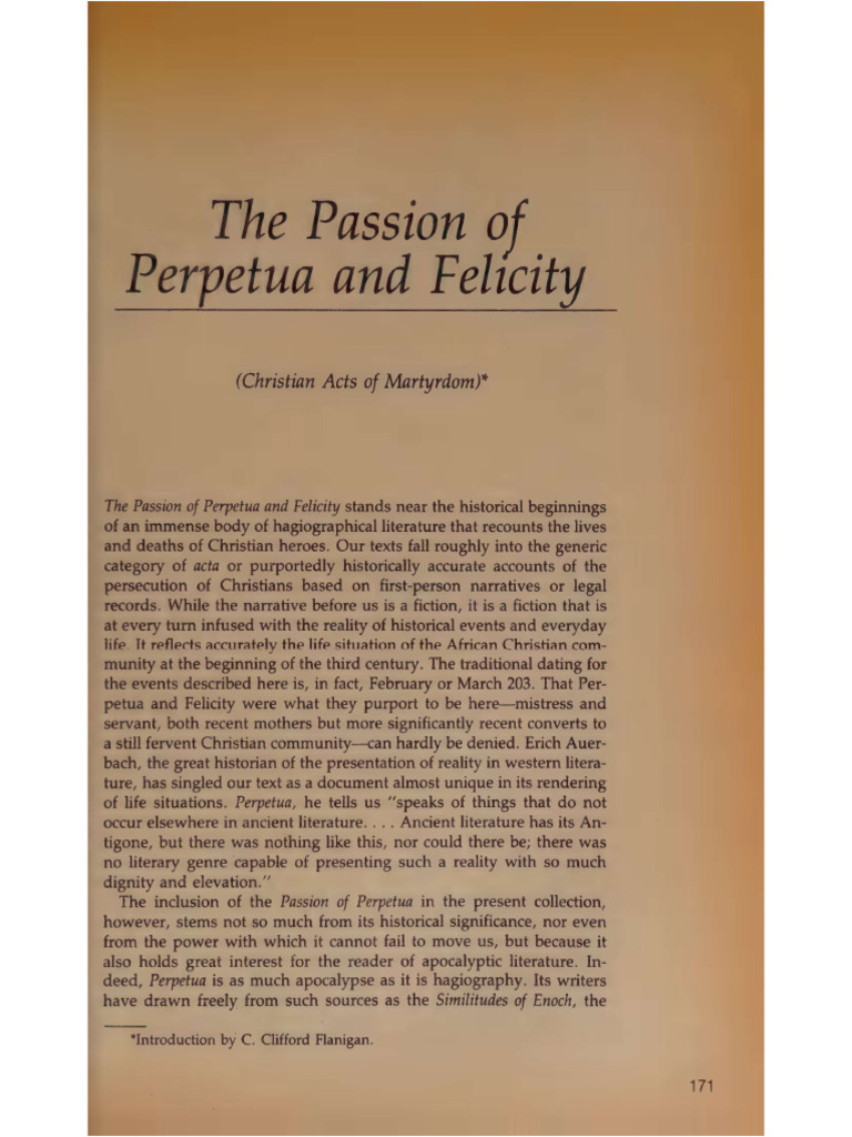Perpetua Diary Exceprt | PDF