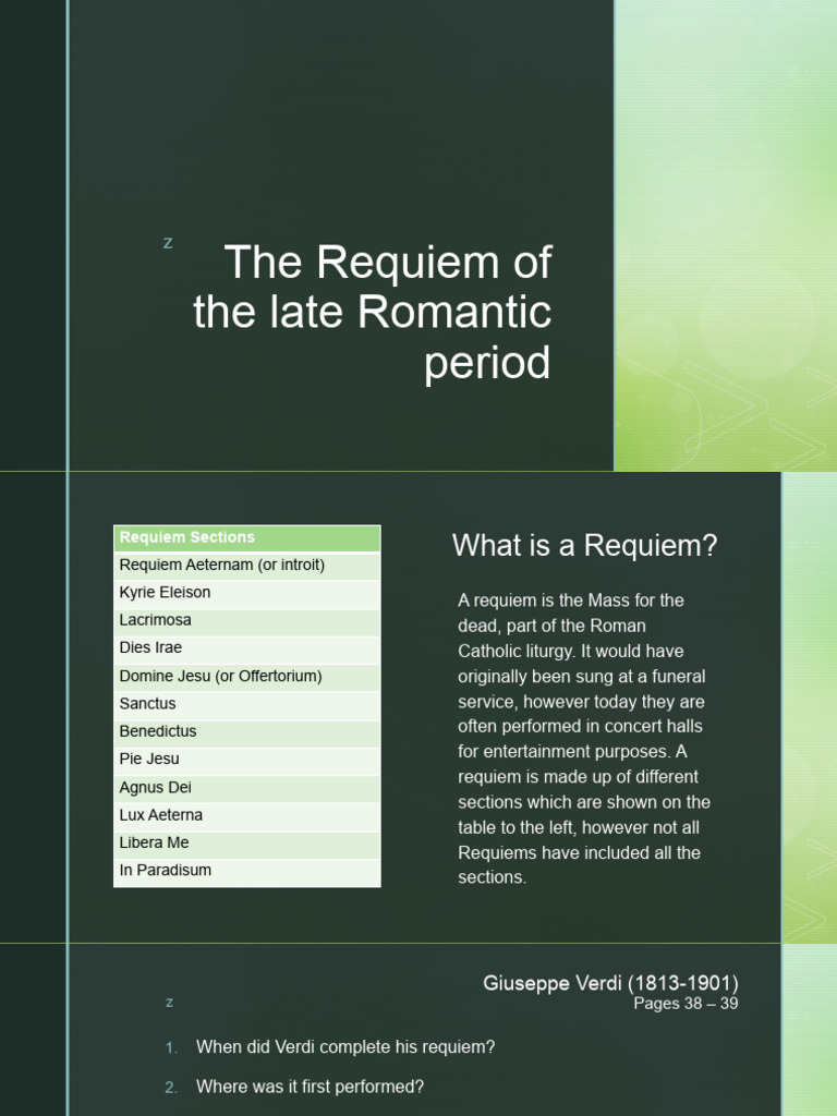 Late Romantic Requiem | PDF | Musical Compositions | Mass (Liturgy)