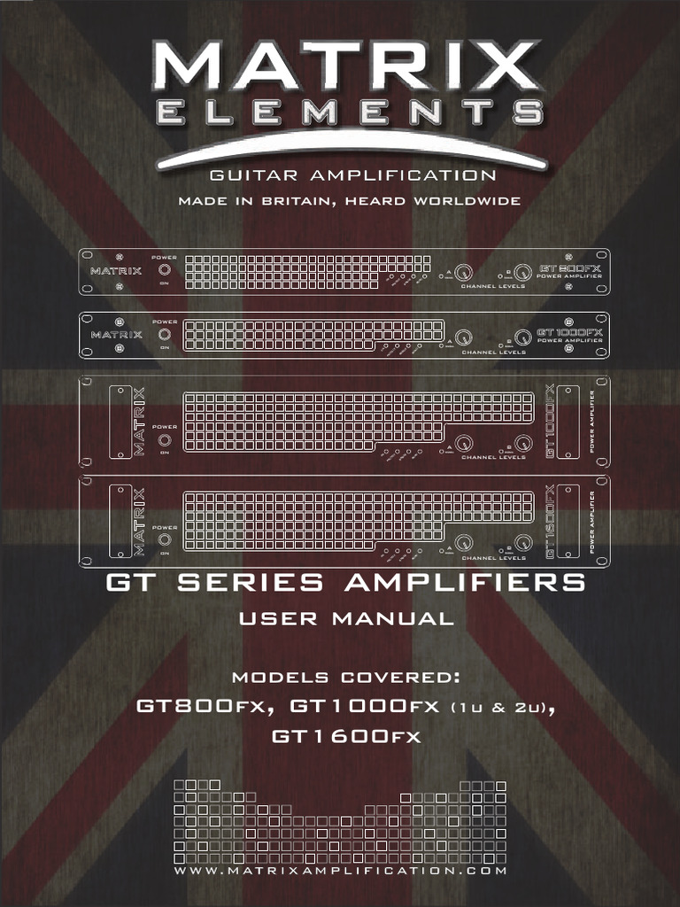 Matrix GT1000FX 2U | PDF | Amplifier | Electrical Connector