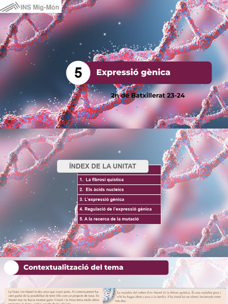 UD 5. Expressió Gènica | PDF