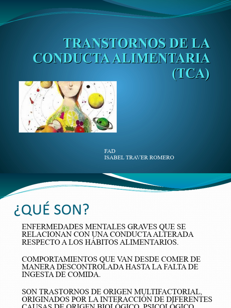 Tema 6 Tca | PDF | Desorden alimenticio | Bulimia nerviosa