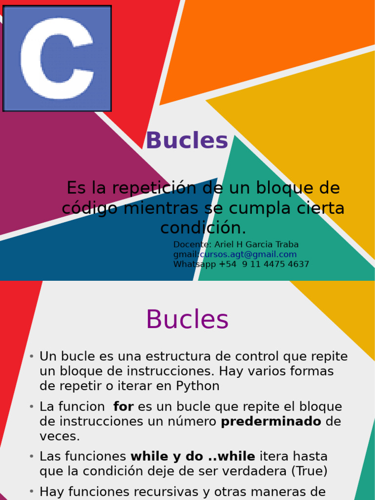 004 Bucles | PDF | Flujo de control | Programación de computadoras
