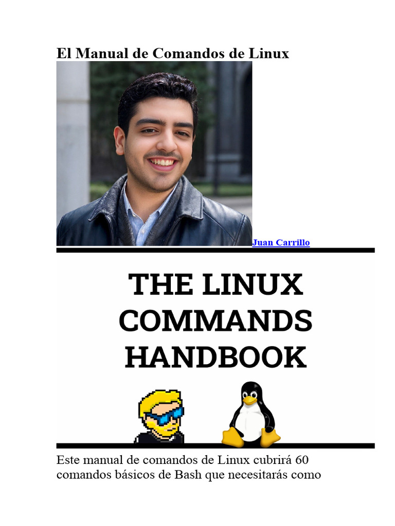 60 Comandos Esenciales de Linux | PDF | Archivo de computadora | Distribución de Linux
