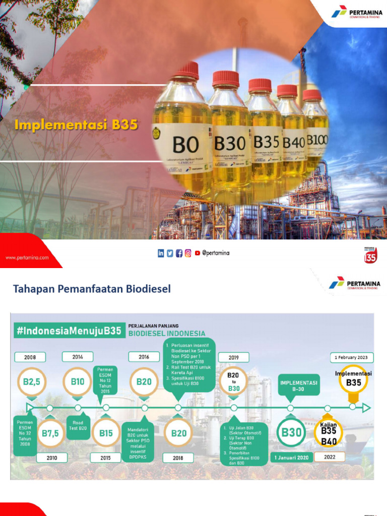 Implementasi B35 Rev01 | PDF | Biodiesel | Diesel Fuel