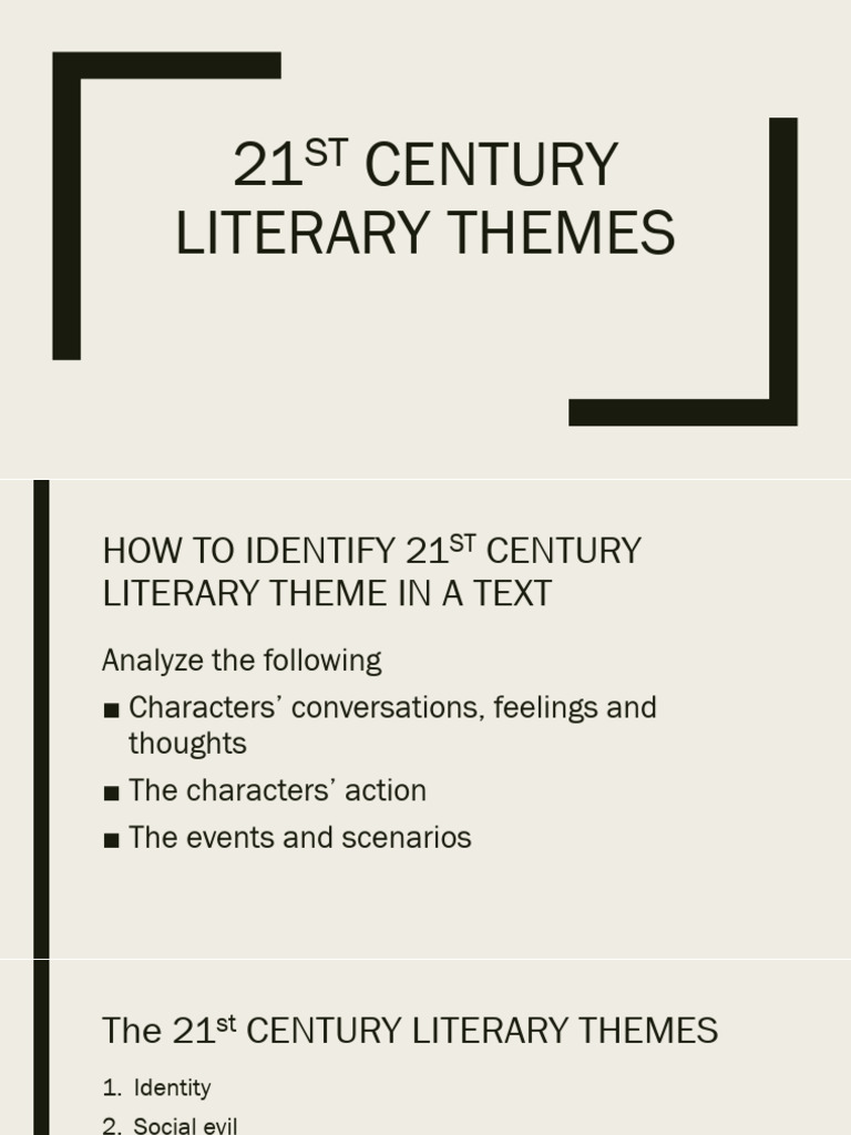 21st Century Literary Themes | PDF