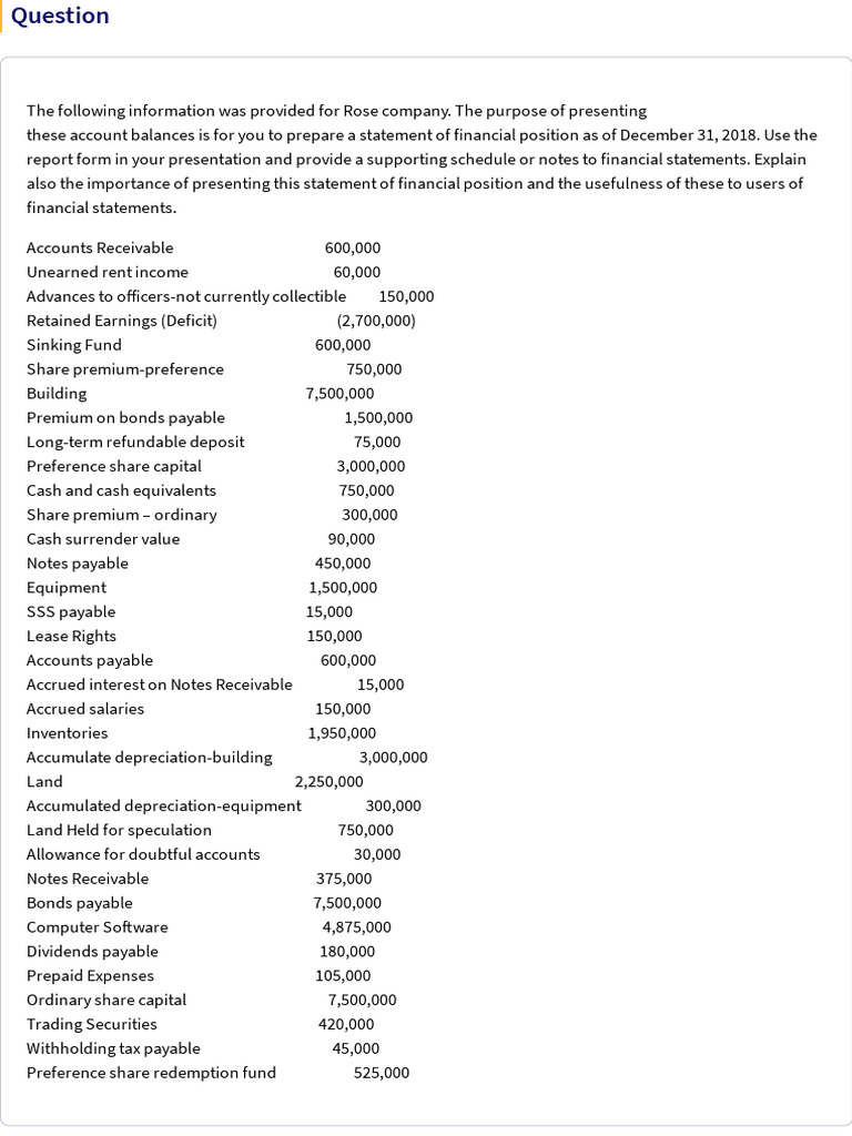 Answered The Following Information Was Provided Bartleby | PDF | Dividend | Preferred Stock
