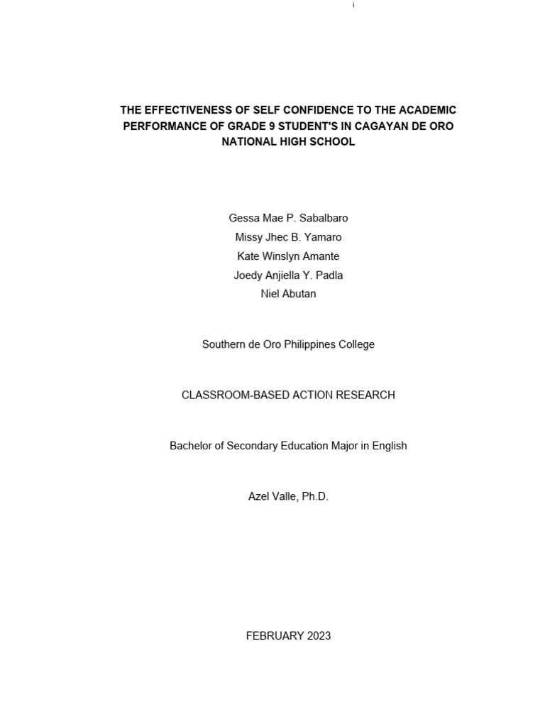 Cbars Manuscript Research | PDF | Psychology | Cognition