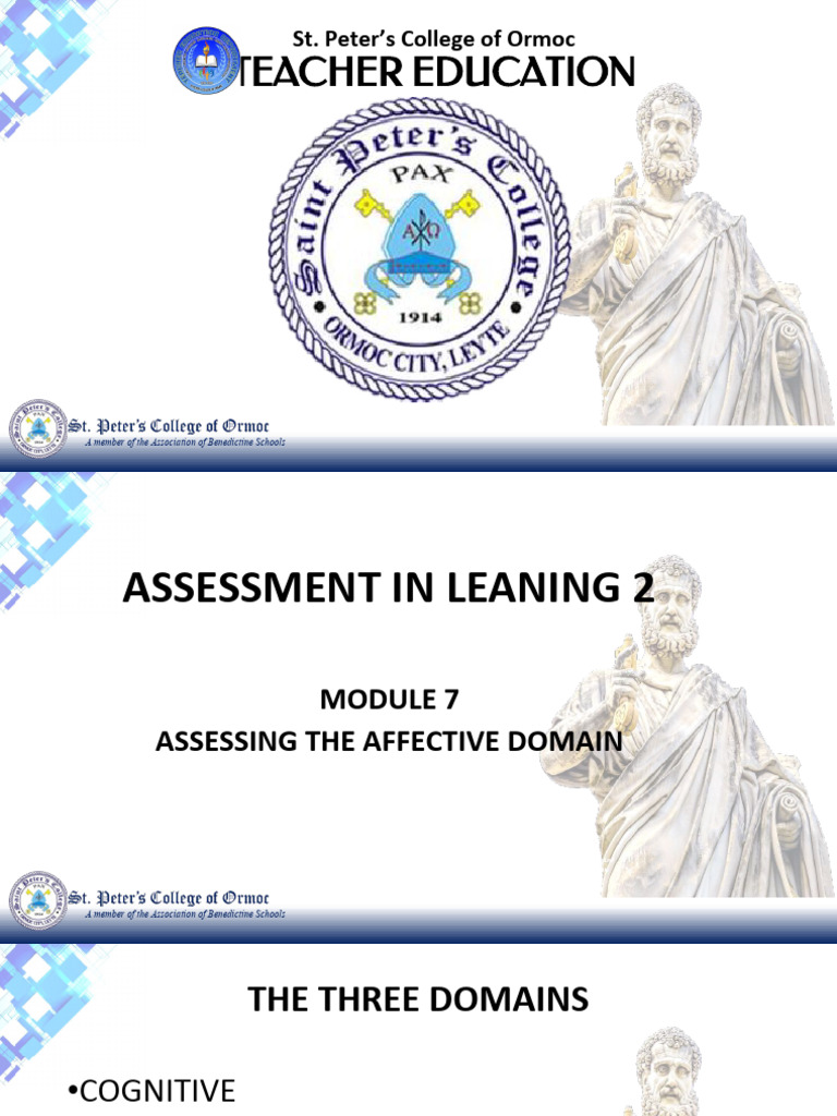 Profed 7 Module 7 Assessing The Affective Domain | PDF | Affect (Psychology) | Attitude (Psychology)