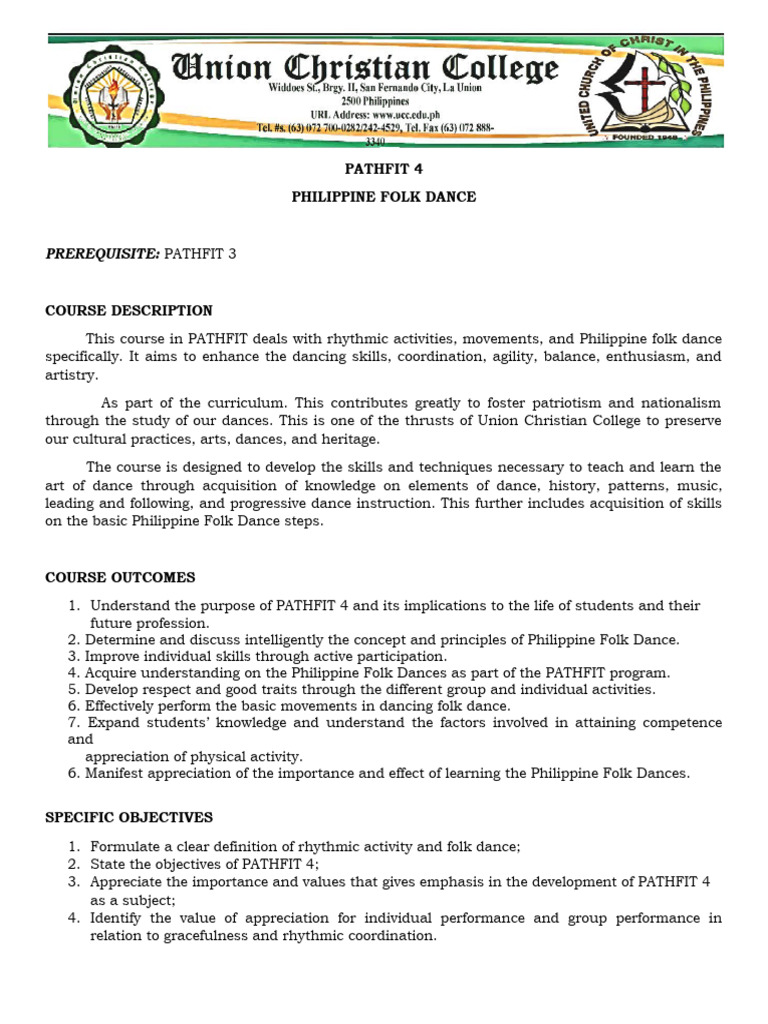 PATHFIT 4 Module 1 | Download Free PDF | Dances | Rhythm