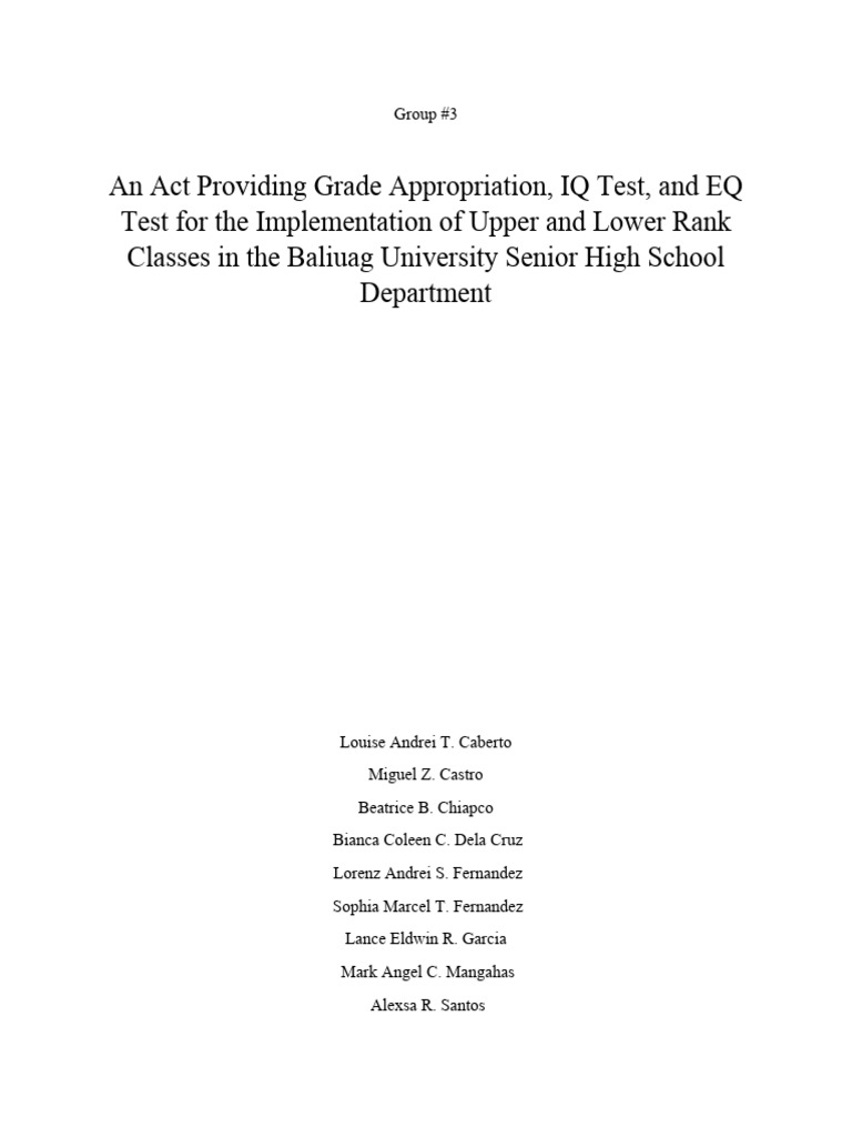 Annotated Grp3 Engtech 4 Bill | PDF | Learning Disability | Educational Assessment