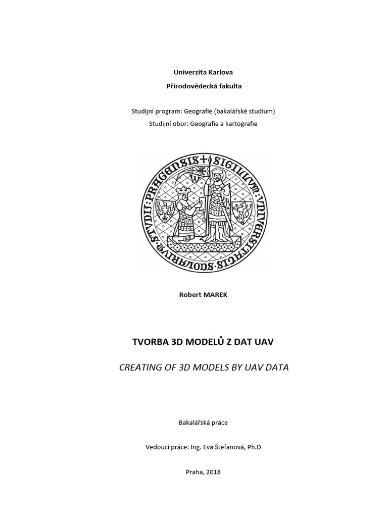 Tvorba 3D Modelů Z Dat Uav | PDF