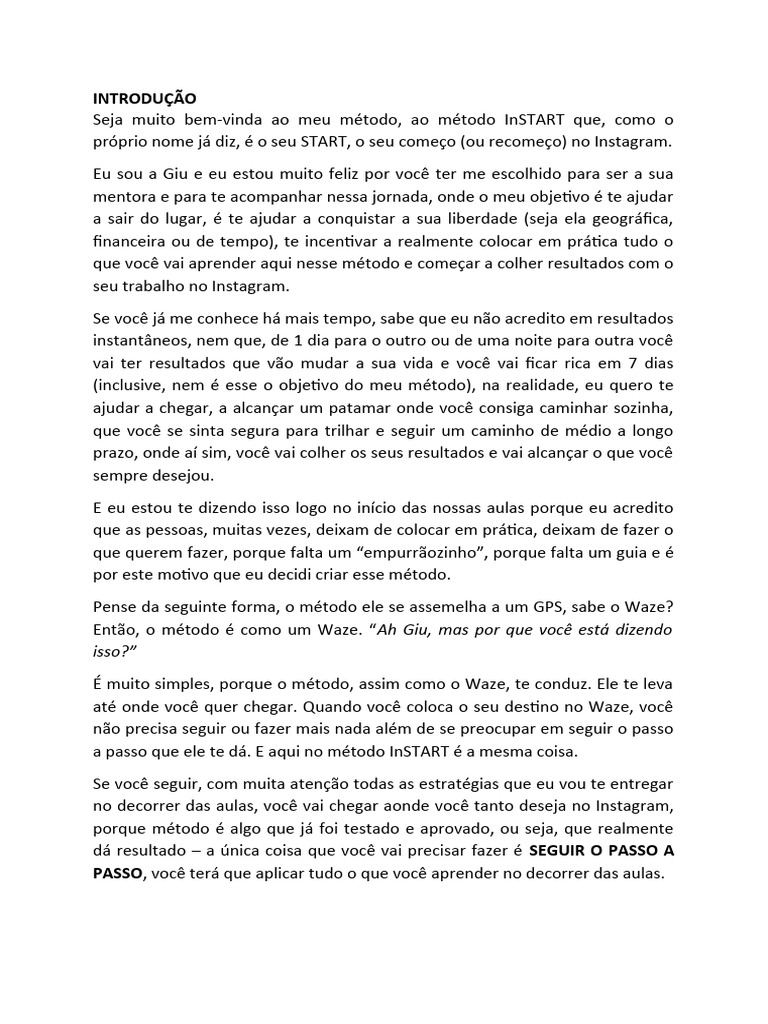 Método Instart | PDF | Marketing | Publicidade