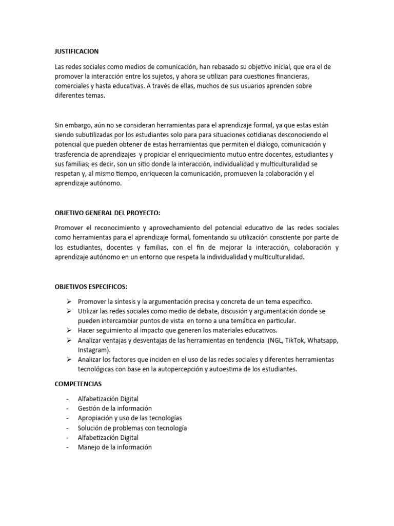 Proyecto Informatica 2024 | PDF | Aprendizaje | Enseñando