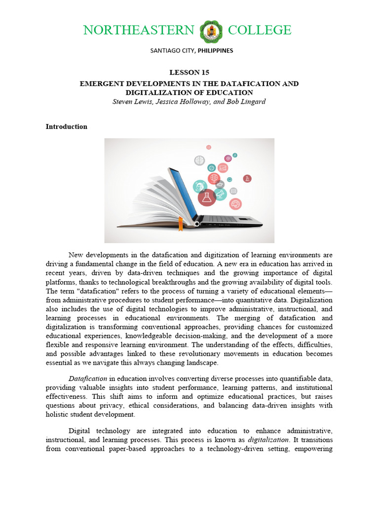 X.MA 206 - EdPlan - DataficationandDigitalization | PDF | Governance ...