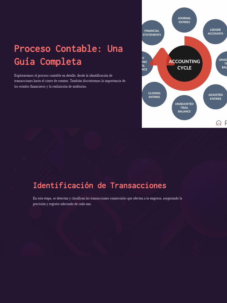Guía Completa del Proceso Contable | PDF | Contabilidad | Estado financiero