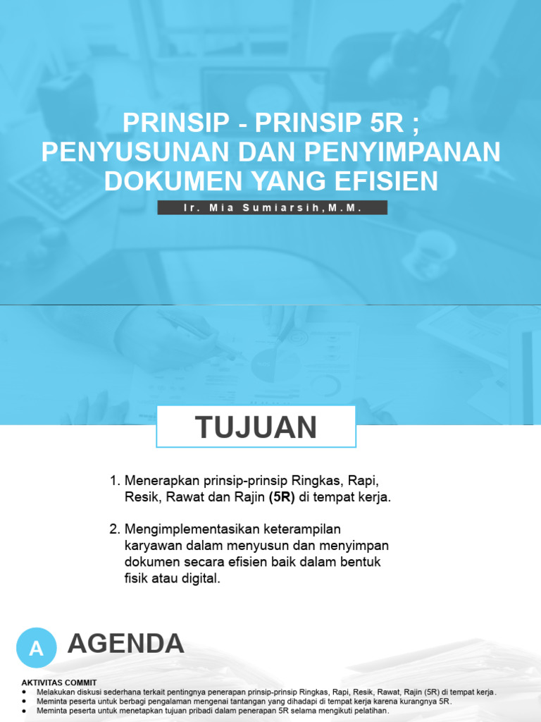 Penerapan Prinsip 5R dalam Pengelolaan Dokumen | PDF | Karier & Perkembangan | Komputer