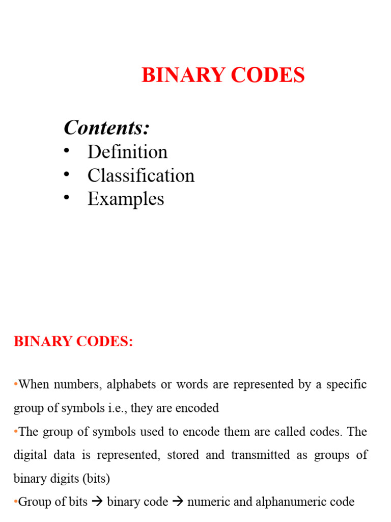Binary Codes | PDF | Computers