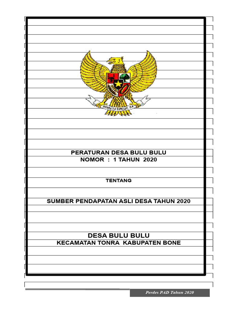 Peraturan-Perdes Pad | PDF