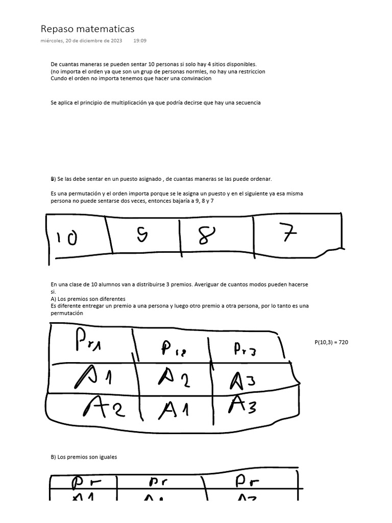 Repaso Matematicas | PDF | Matemáticas | Conceptos matemáticos