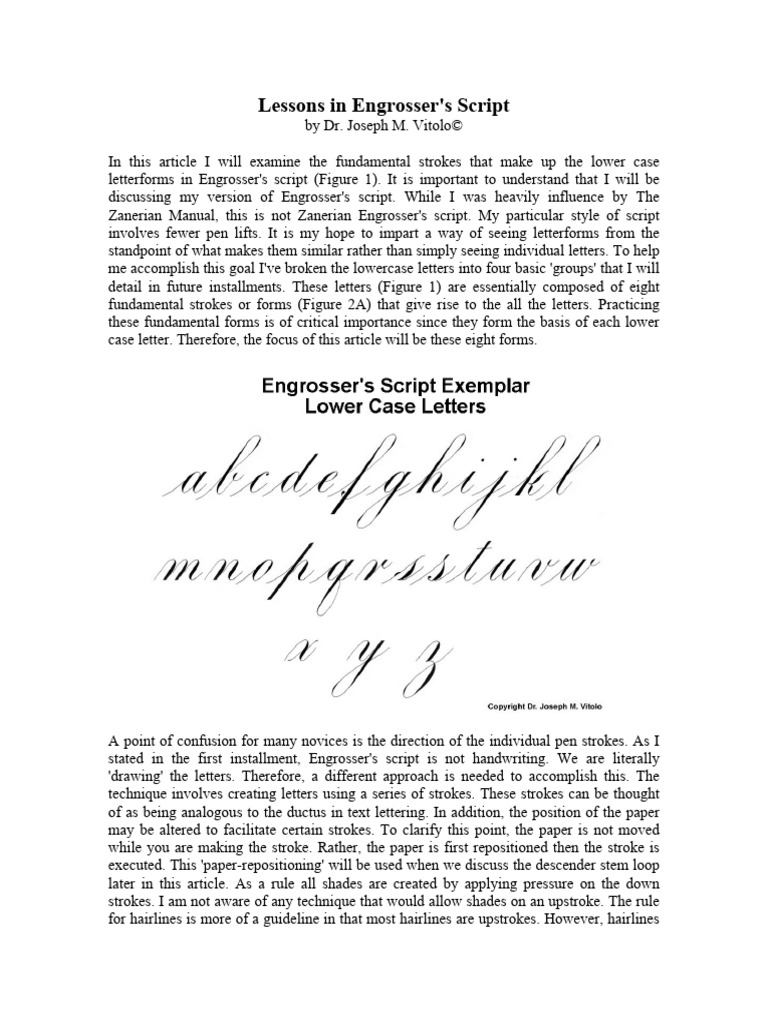 Vitolo Lessons in Script Fundamental Forms | PDF | Stroke