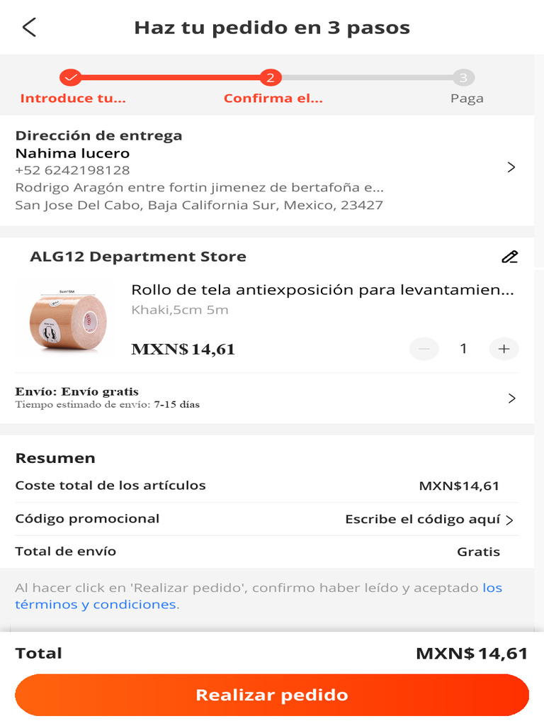 Confirma Tu Pedido - AliExpress | PDF