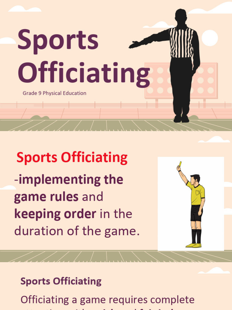 G9 Pe Sports Officiating | PDF | Sports | Integrity