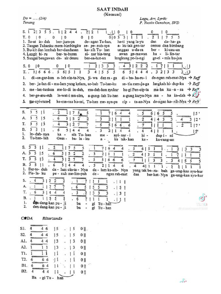 Lagu Saat Indah | PDF