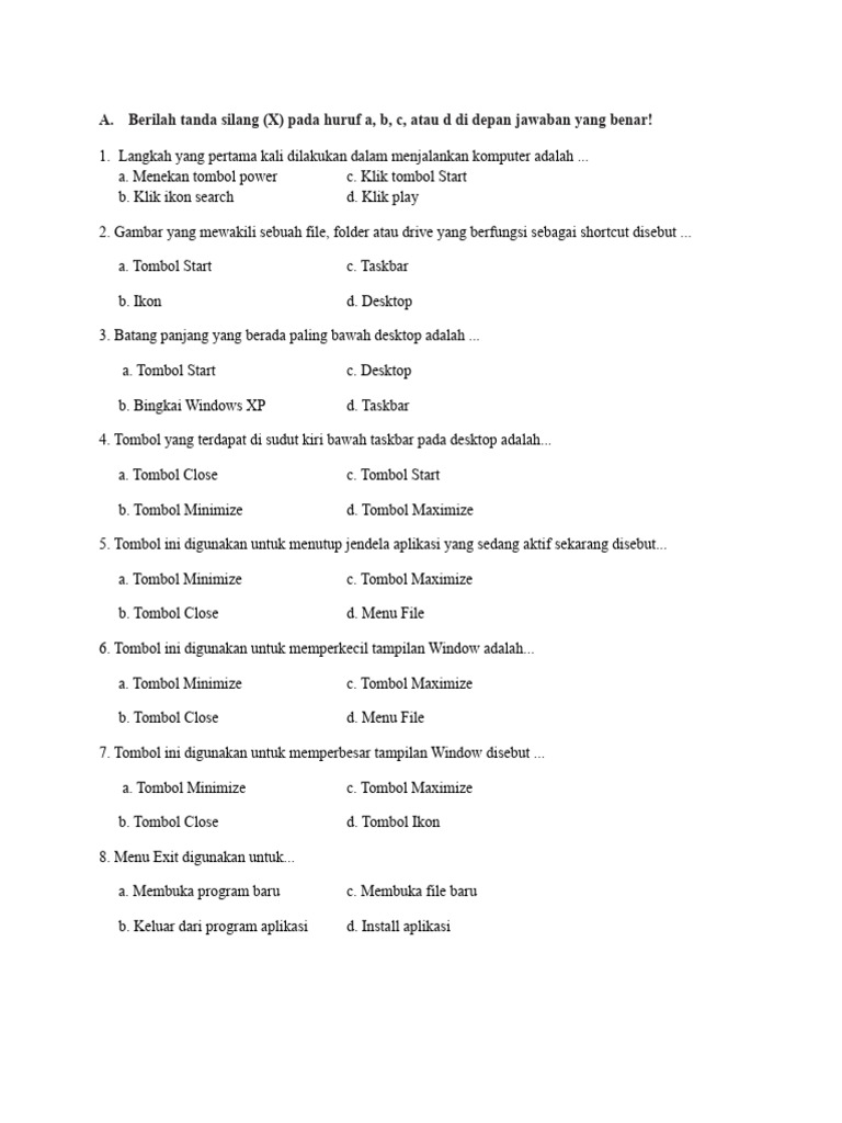 Uas Tik Kelas 7 | PDF | Komputer