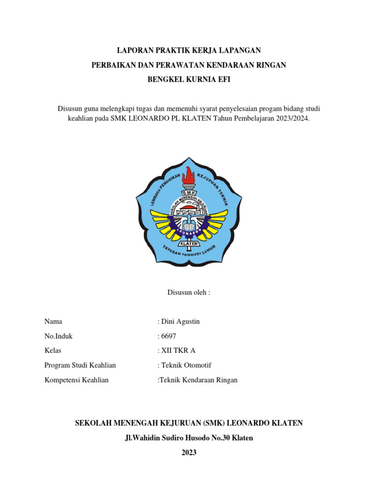 Laporan PKL Dini Agustin | PDF