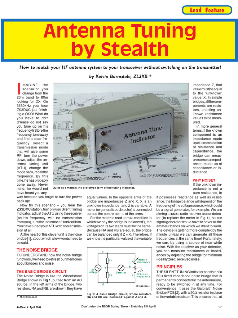 RadCom 200104 pp17 21 | PDF | Printed Circuit Board | Electrical Impedance