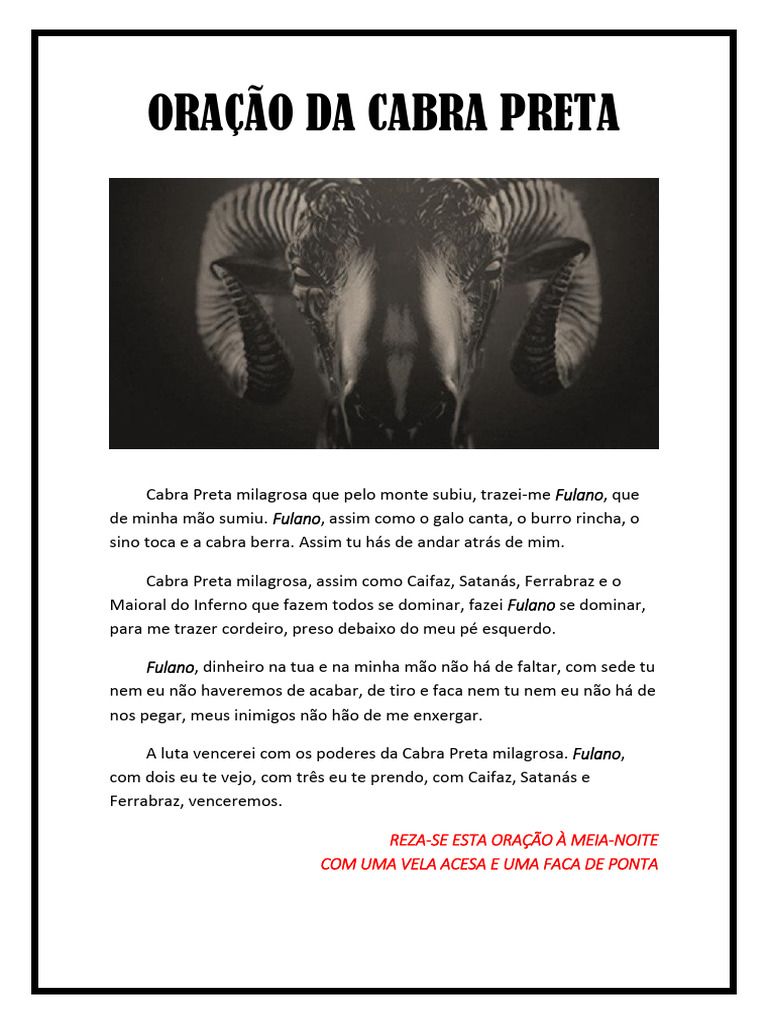 Cabra Preta Milagrosa | PDF