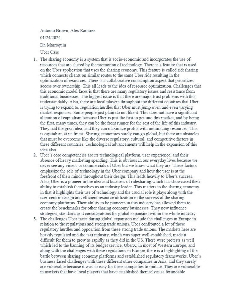 Uber Case Study | PDF