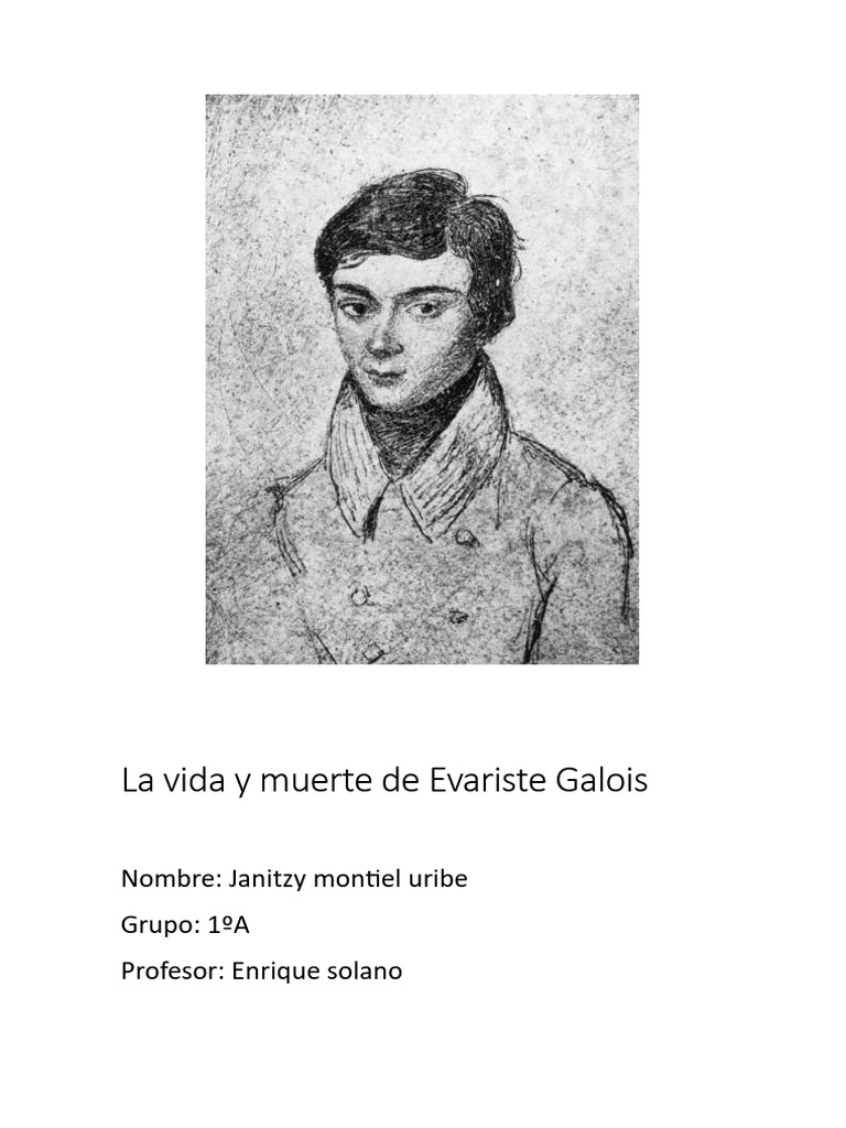 La Vida y Muerte de Evariste Galois | PDF | Ecuaciones | Álgebra